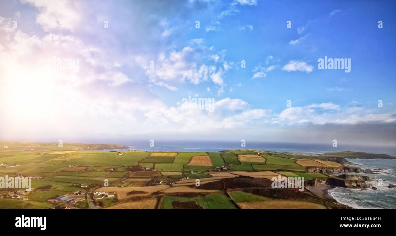 Flat calm ocean sunrise aerial hi-res stock photography and images - Alamy