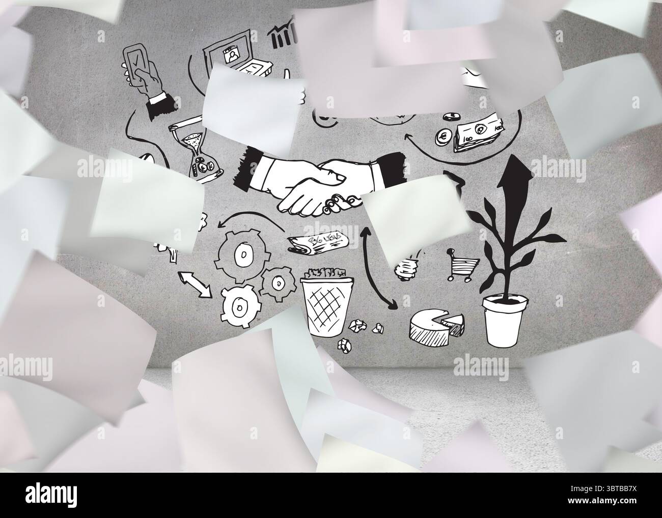 Minimalist business graphics hi-res stock photography and images - Alamy