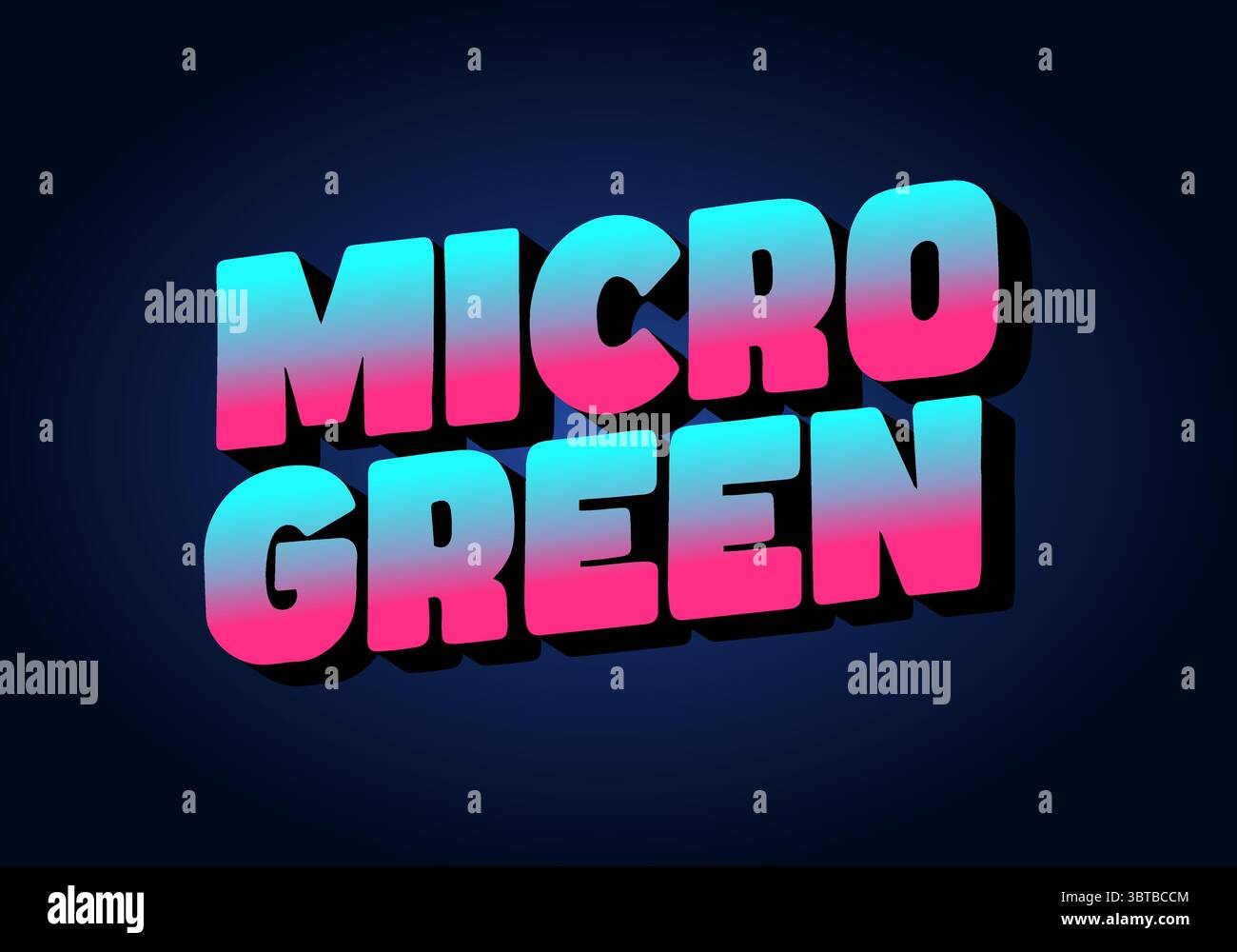 A vibrant graphic design featuring the words MICRO GREEN in bold ...