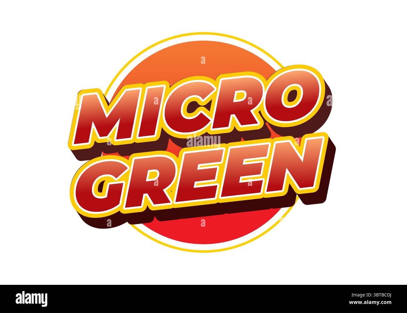 A vibrant logo design featuring the words MICRO GREEN in bold, stylized ...