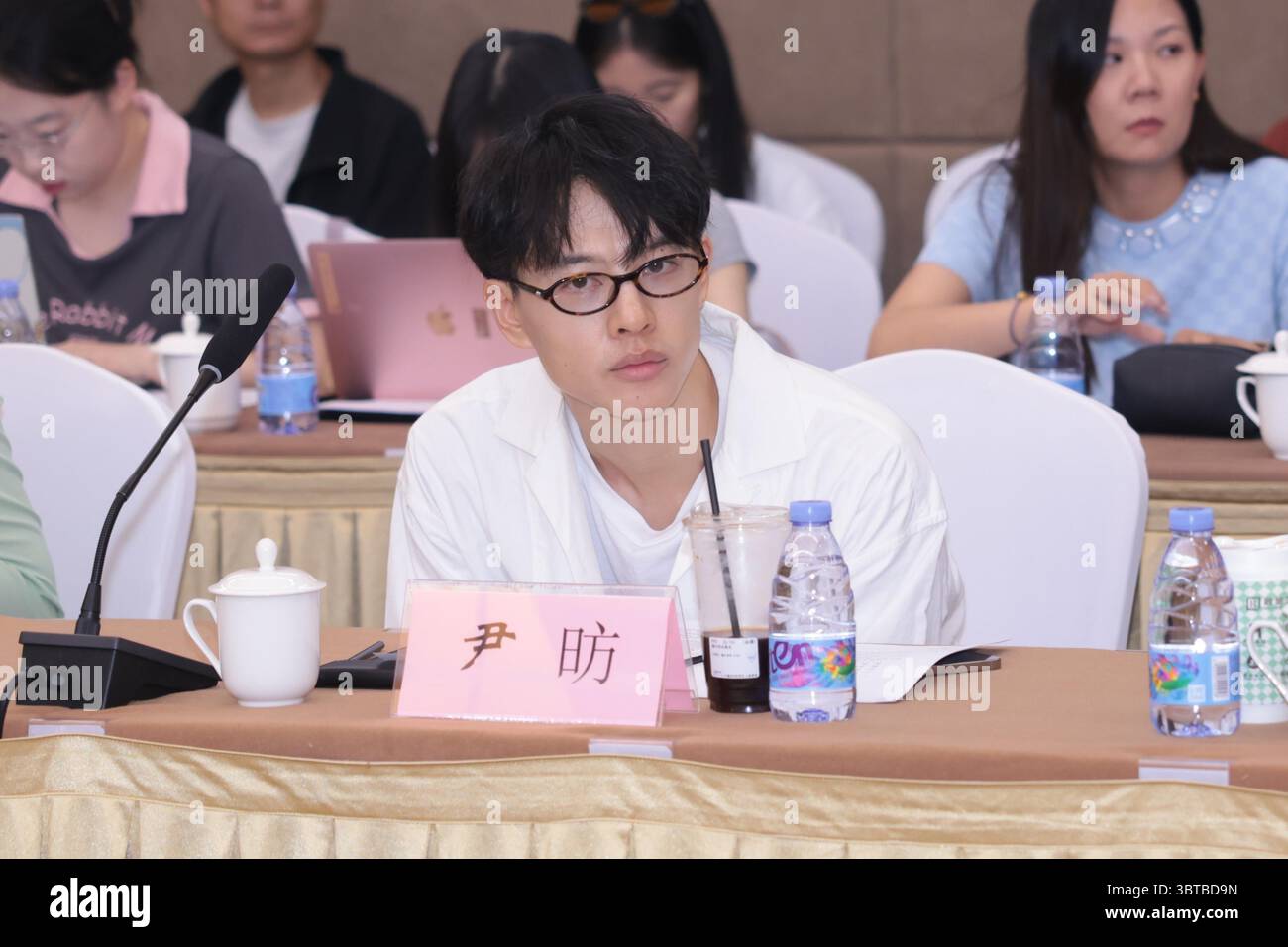 Chinese actor Yin Fang attends an activity in Beijing, China, 11 July ...