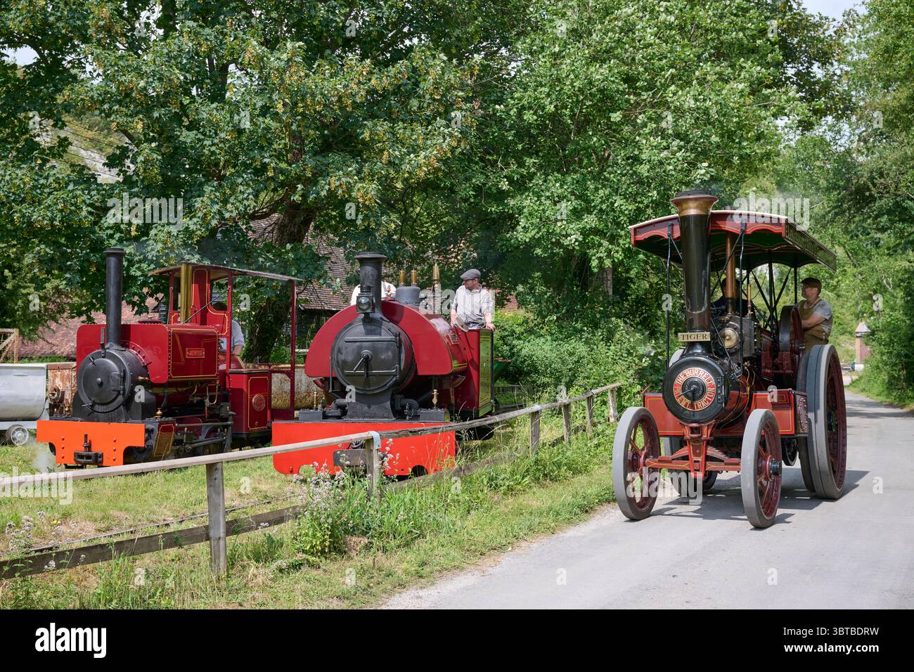 The Burrell Patent Tractor - Traction Engine "Tiger Stock Photo - Alamy