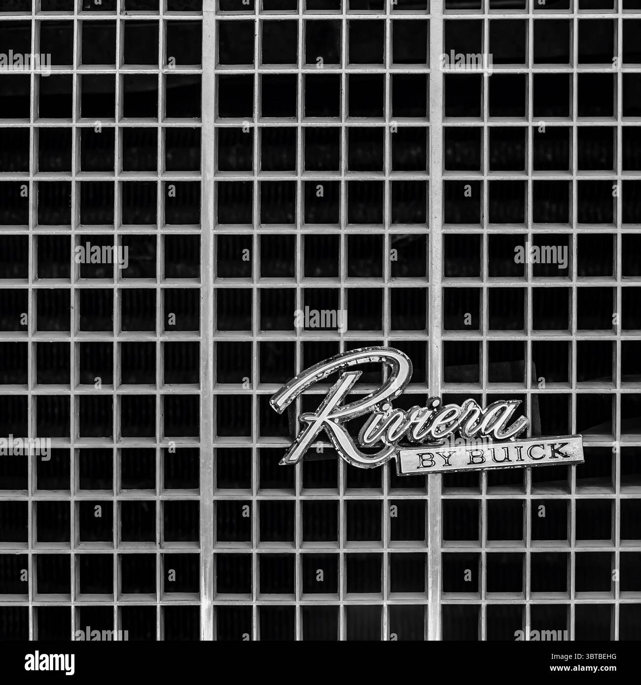 Riviera by Buick grille logo. Vintage “Riviera by Buick” emblem on ...