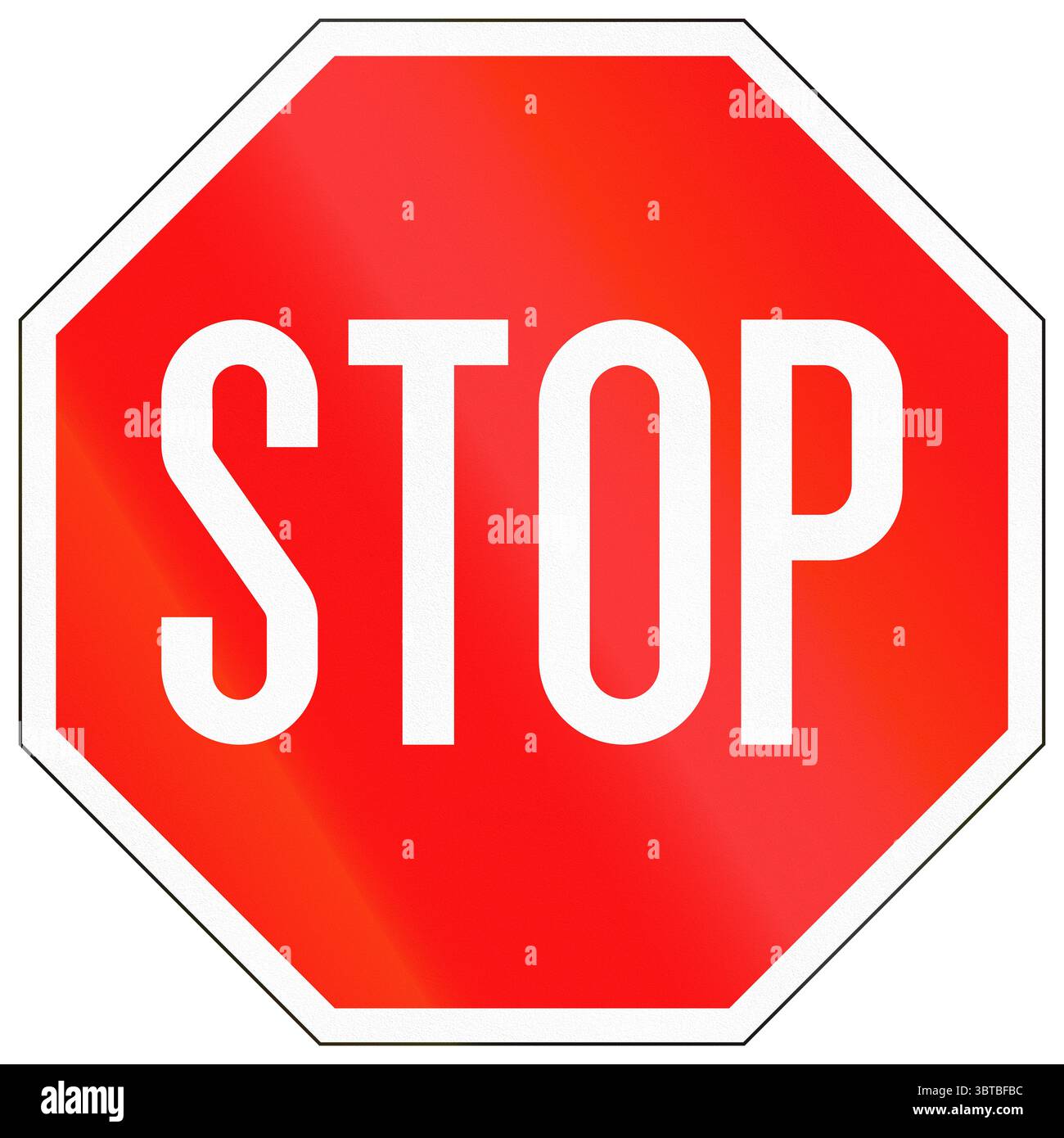 Chinese road sign used in Macau - Stop Stock Photo - Alamy