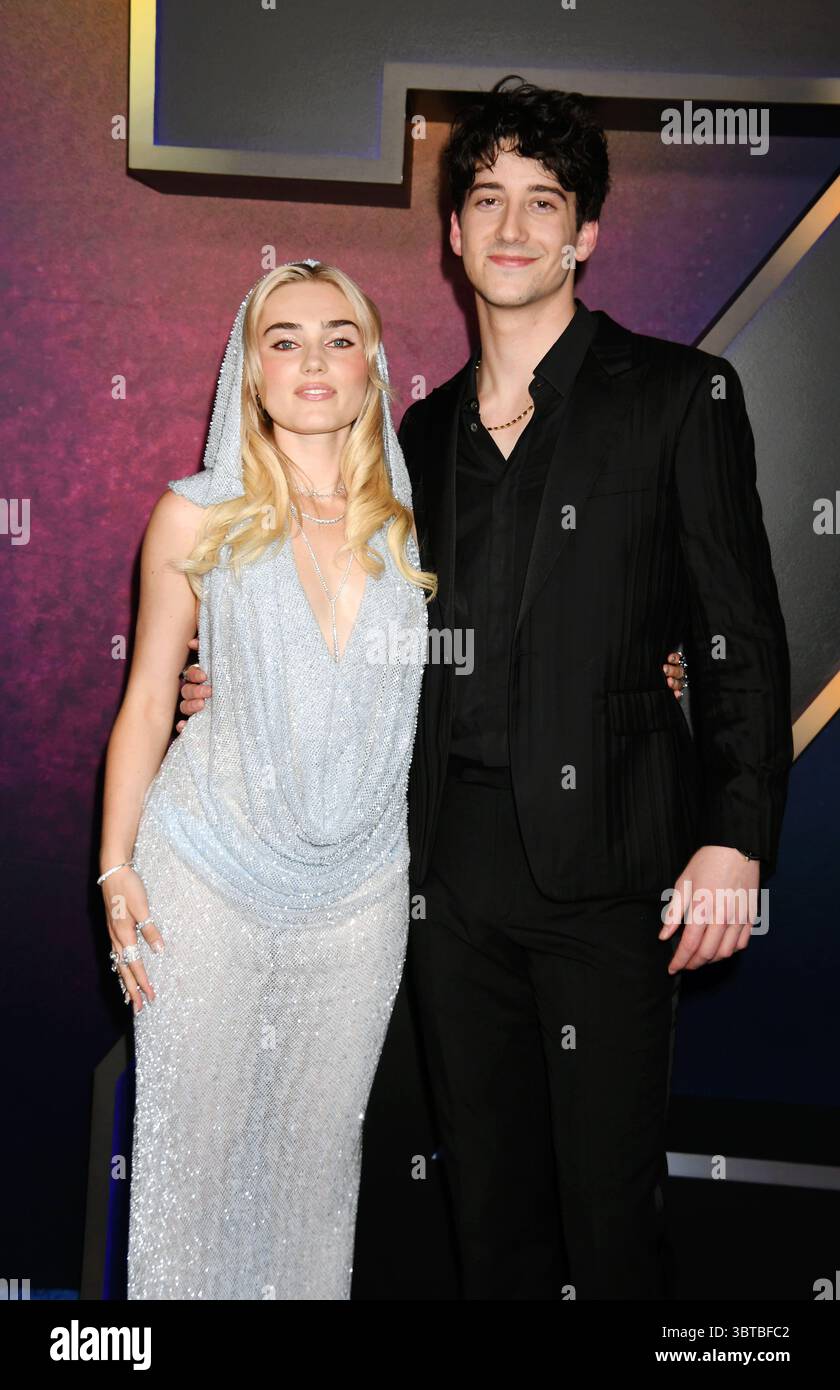 LOS ANGELES, CALIFORNIA - JULY 08: (L-R) Meg Donnelly and Milo Manheim ...