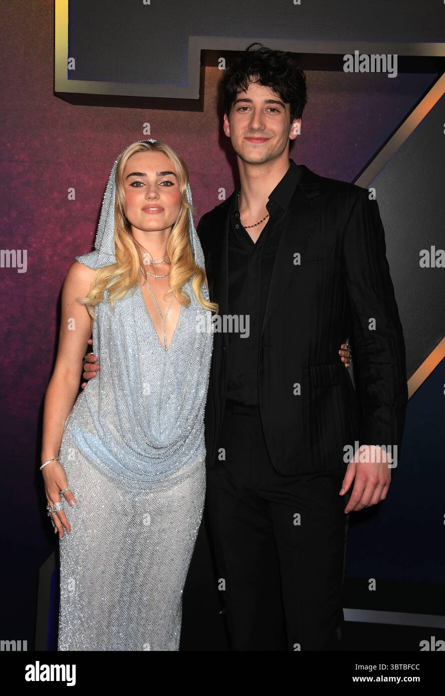 LOS ANGELES, CALIFORNIA - JULY 08: (L-R) Meg Donnelly and Milo Manheim ...