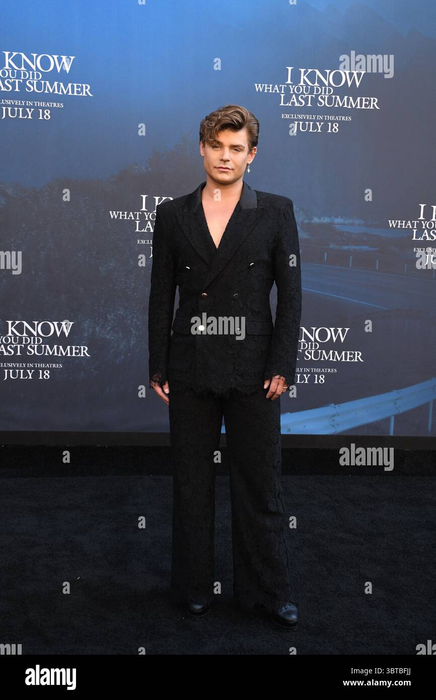 Los Angeles, California, USA 14th July 2025 Actor Garrett Clayton ...