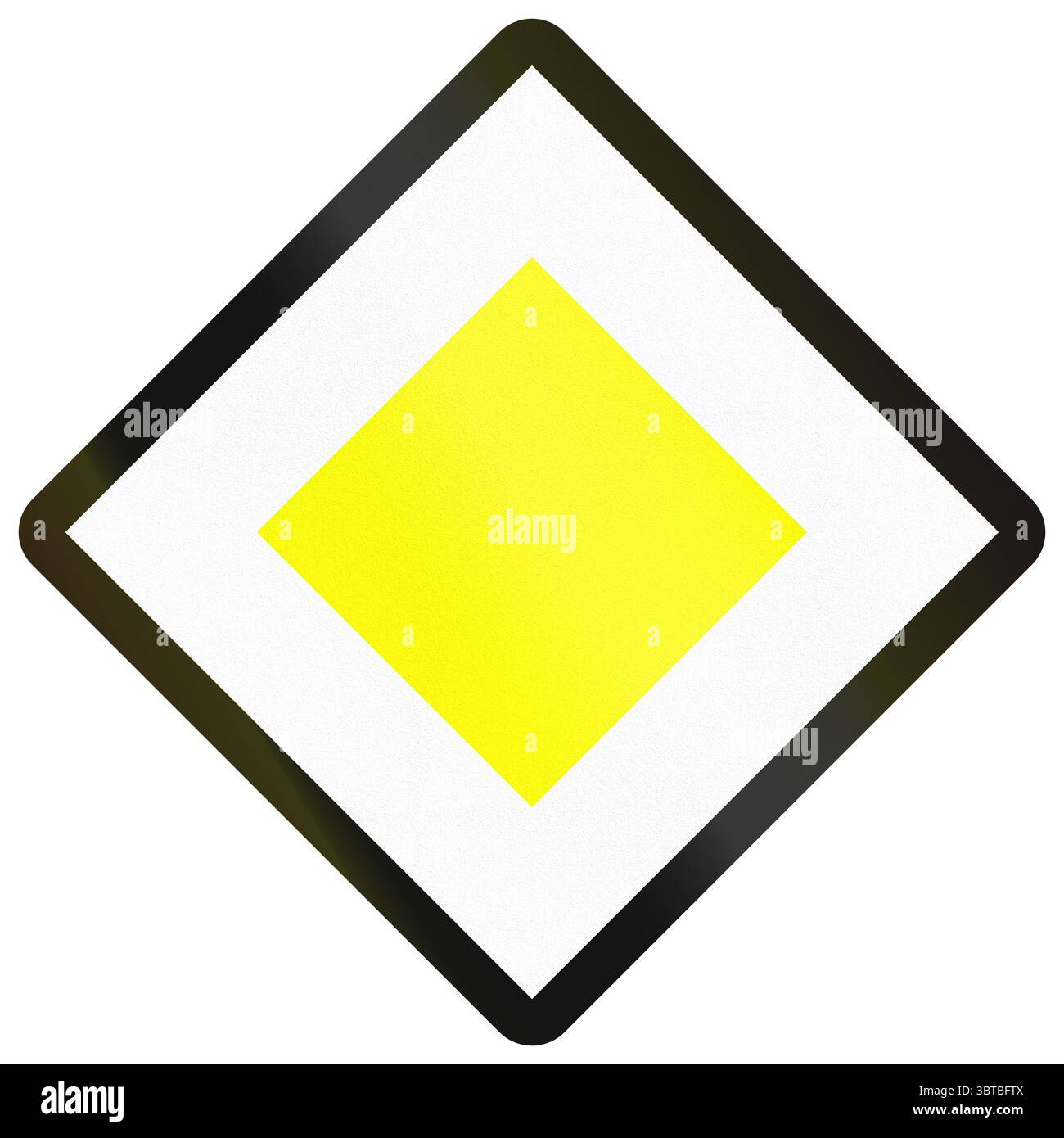 Chinese road sign used in Macau - Priority road Stock Photo - Alamy