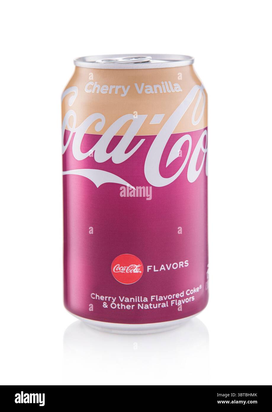 LONDON,UK - APRIL 13,2025: Coca Cola Flavours soft soda drink with ...