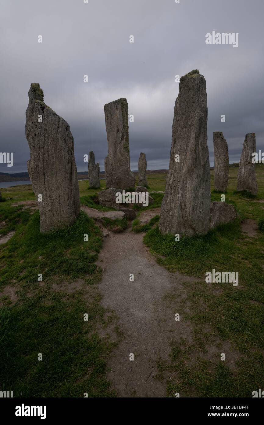 Callanish Standing Stones, Isle of Lewis, Western Isles, Scotland Stock ...