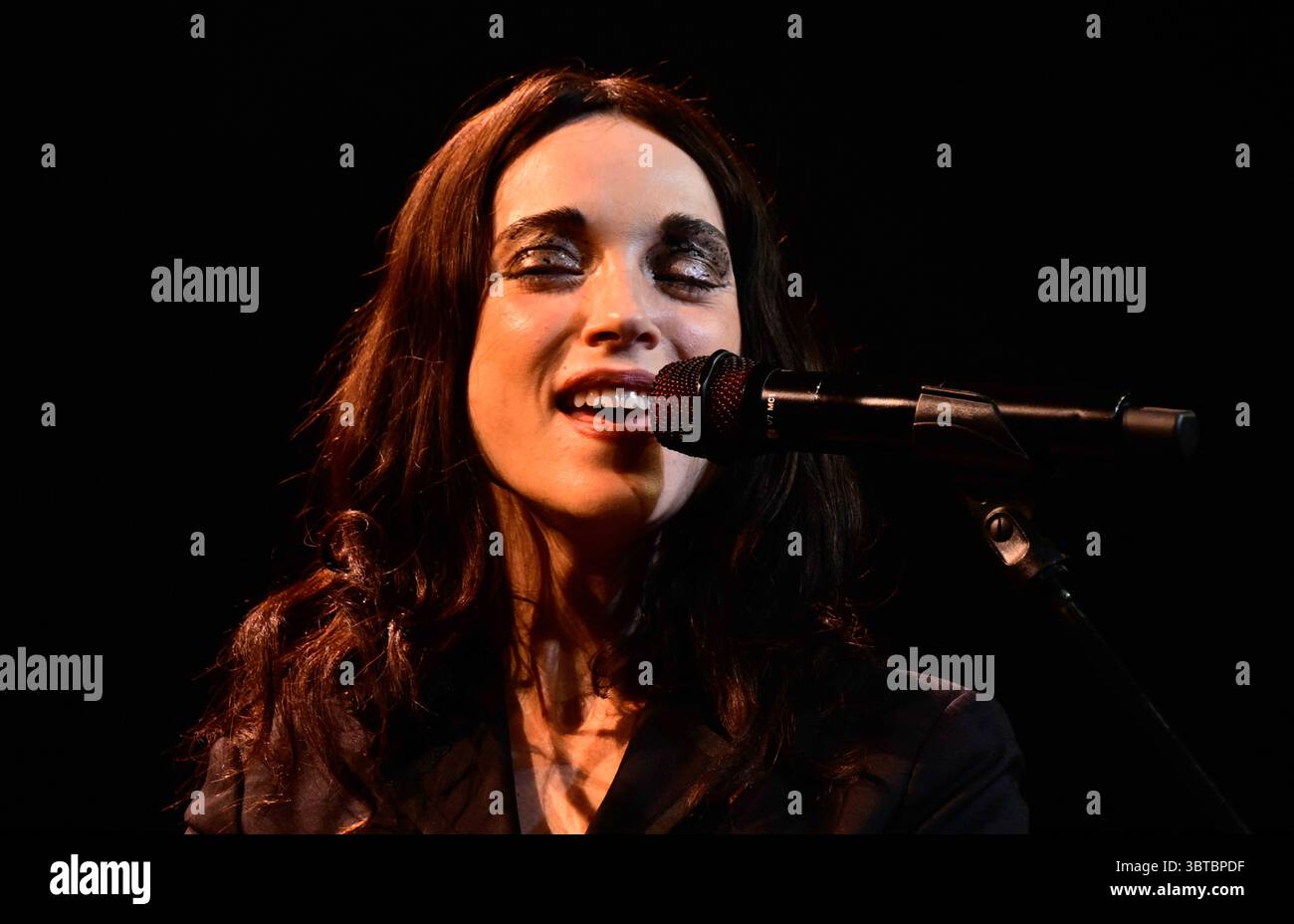American singer St. Vincent performs during a concert within a tour in ...