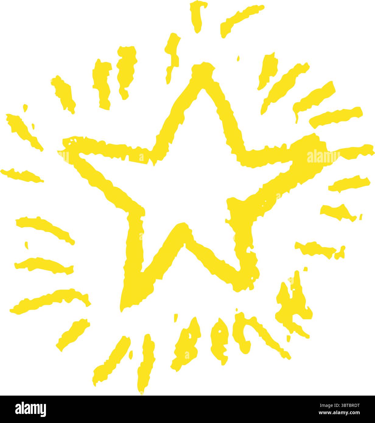 Crayon star sparkle vector Stock Vector Images - Alamy