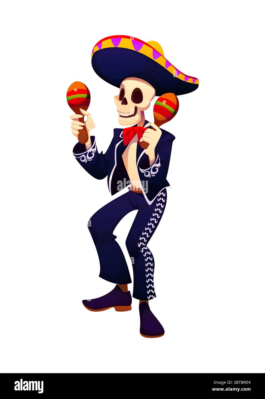 Day of the dead skeleton holiday character, dia de los Mexican ...