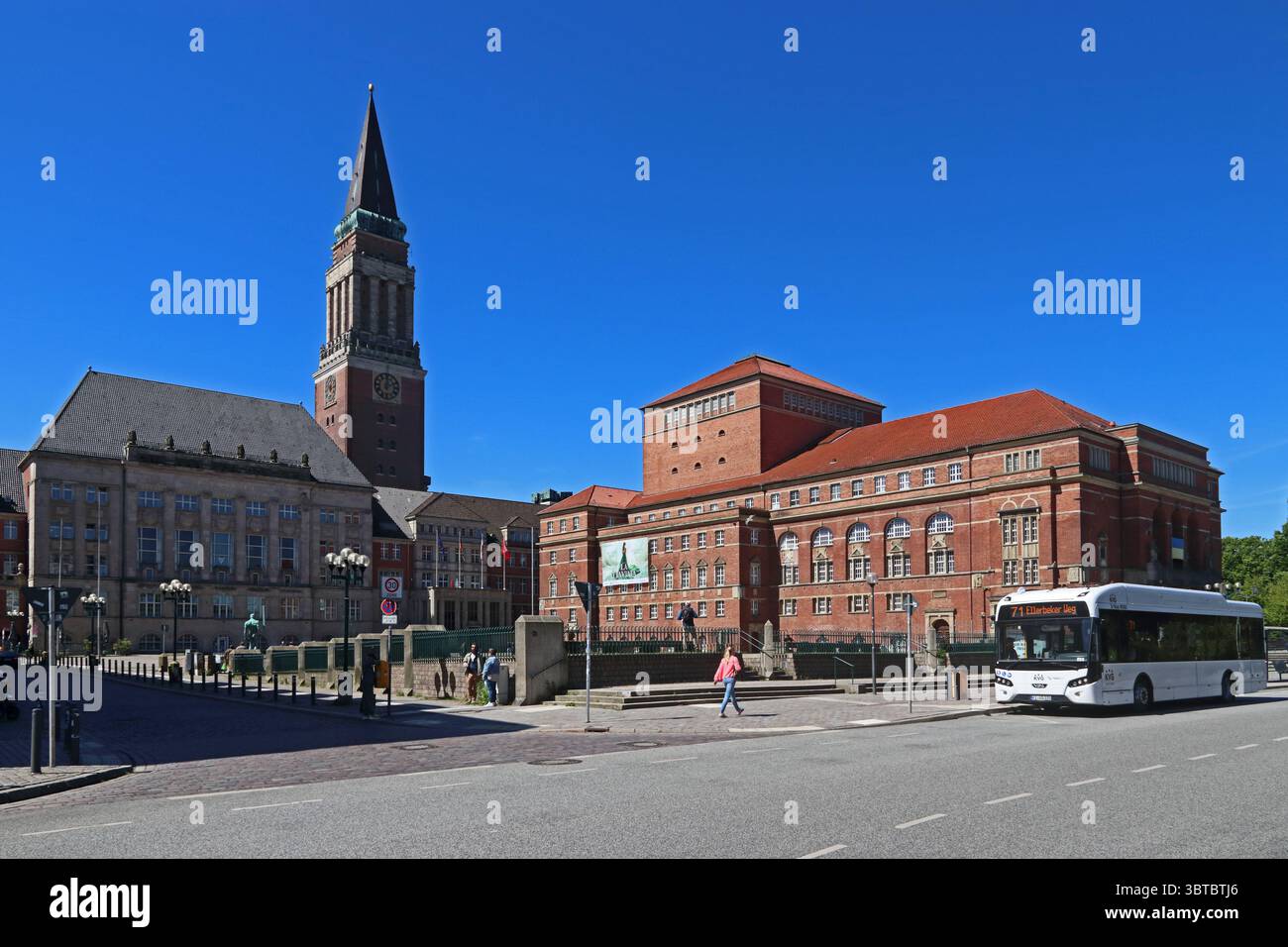 Town Hall and Opera House, Kiel Stock Photo - Alamy