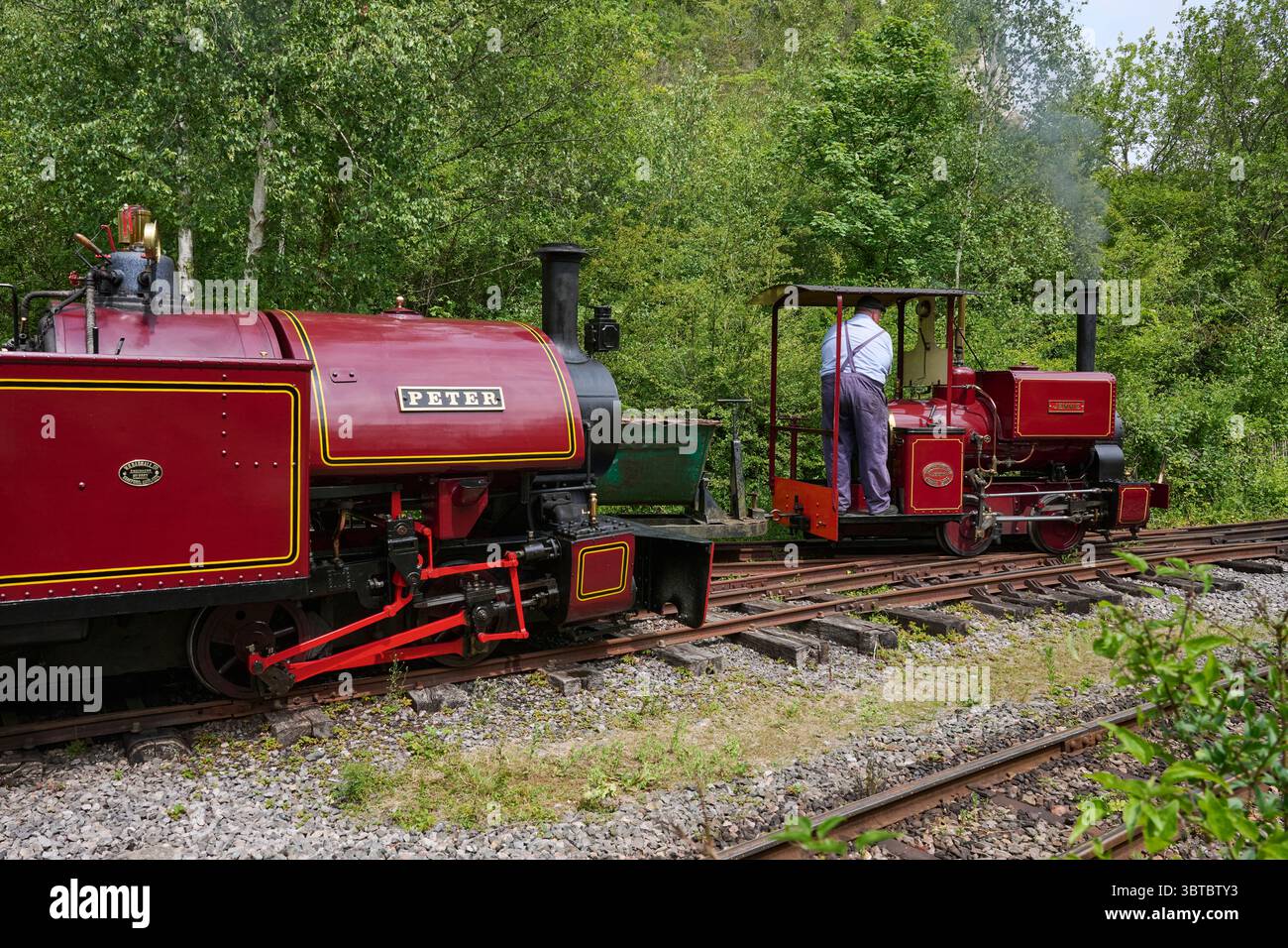 Narrow Gauge steam at Amberley Chalk Pits Stock Photo - Alamy