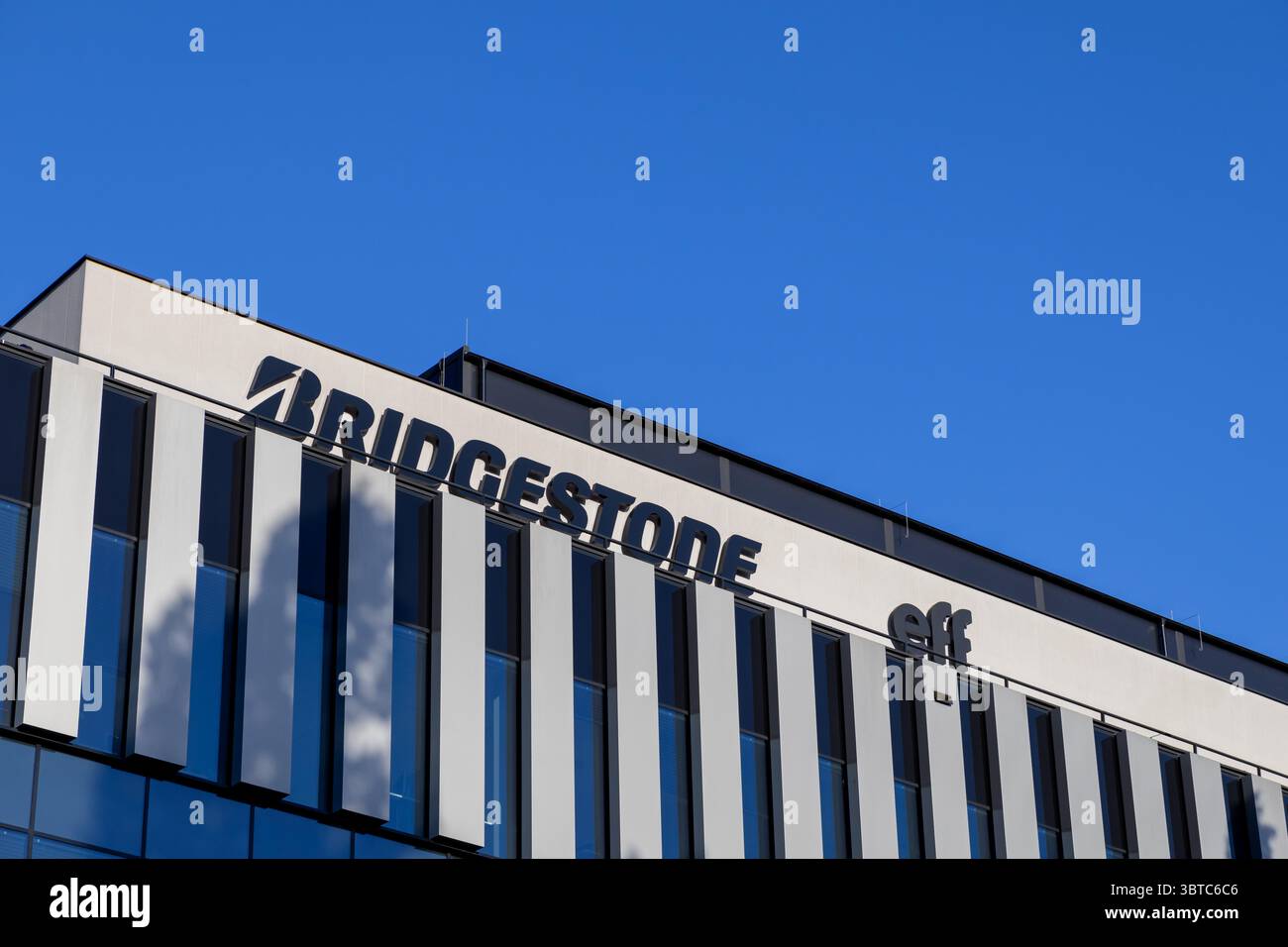 Poznan, Poland - June 30, 2025: Bridgestone's modern corporate building ...