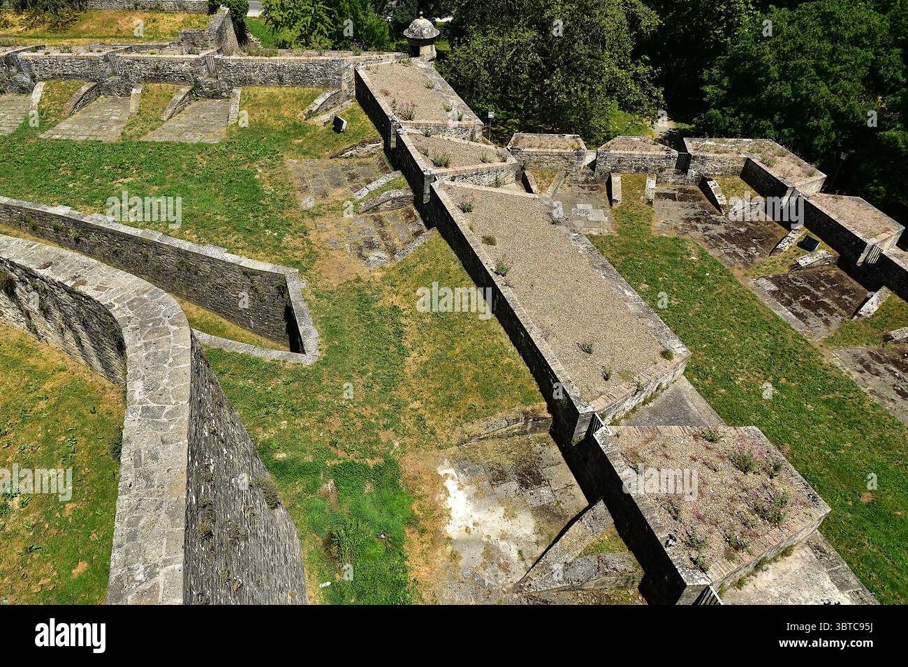 Aerial view of the bastions of the citadel of Pamplona Stock Photo - Alamy