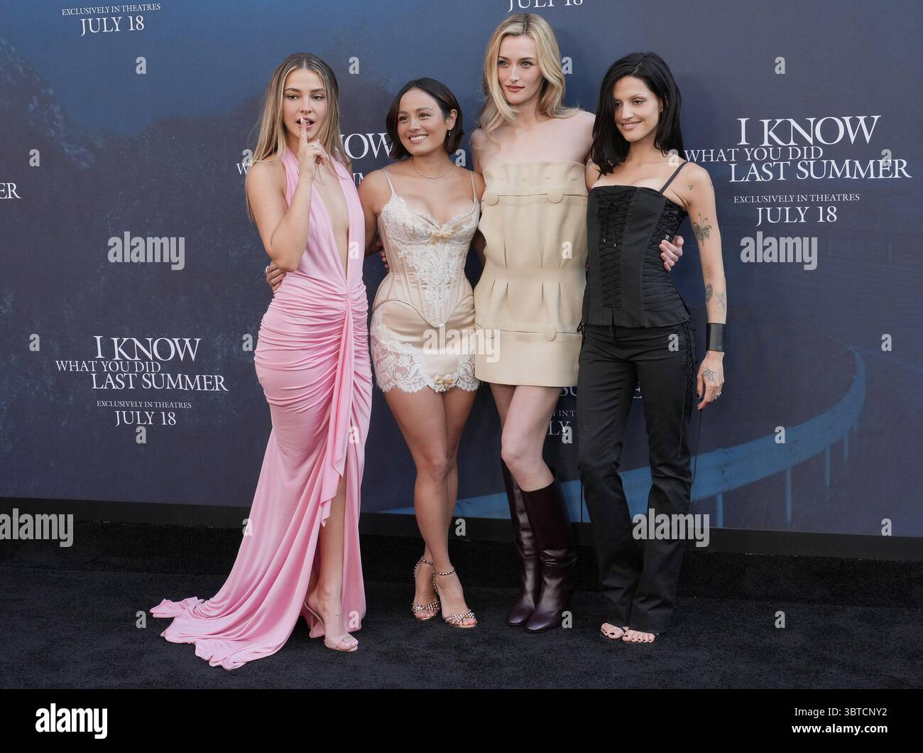 (L-R) Madelyn Cline, Chase Sui Wonders, Sarah Pidgeon, and Gabbriette ...