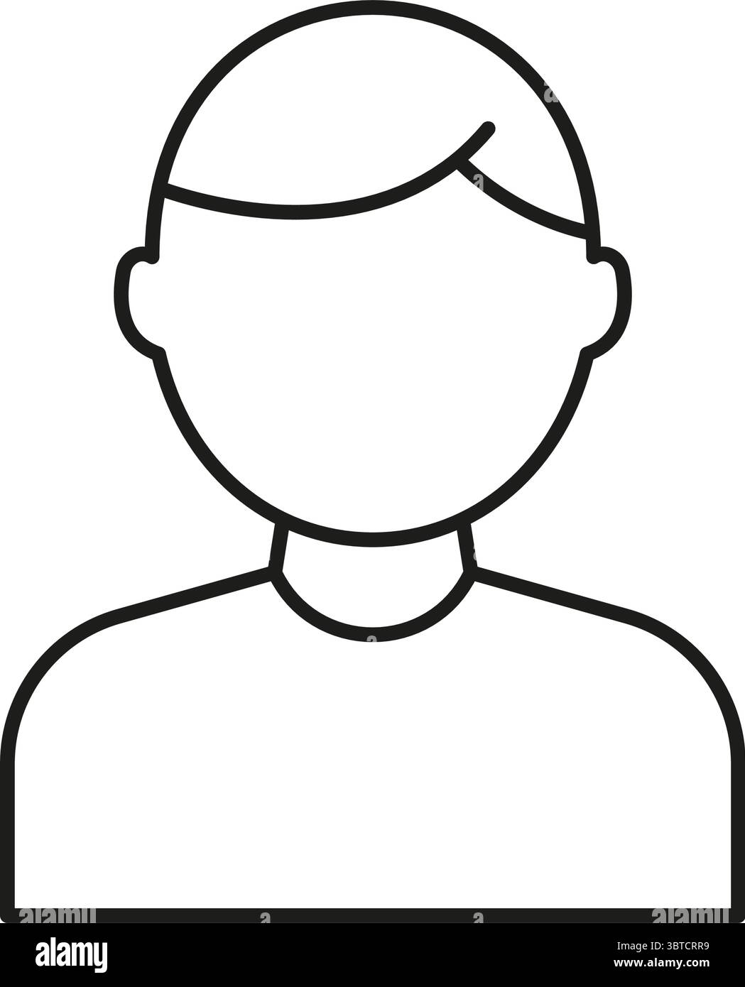User Profile Avatar Line Icon. Generic User Representation Outline ...
