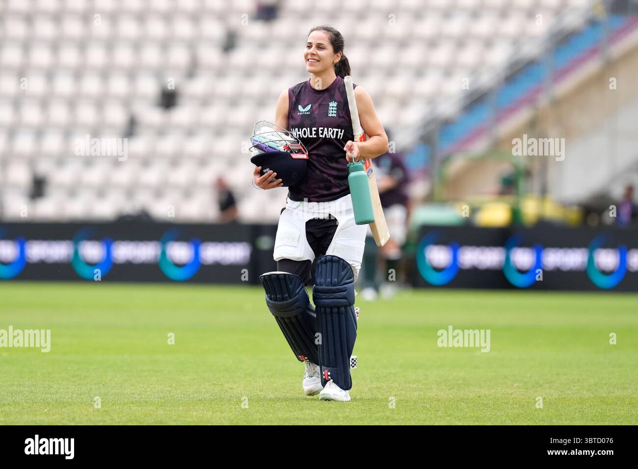 England's Maia Bouchier during a nets session at the Utilita Bowl ...