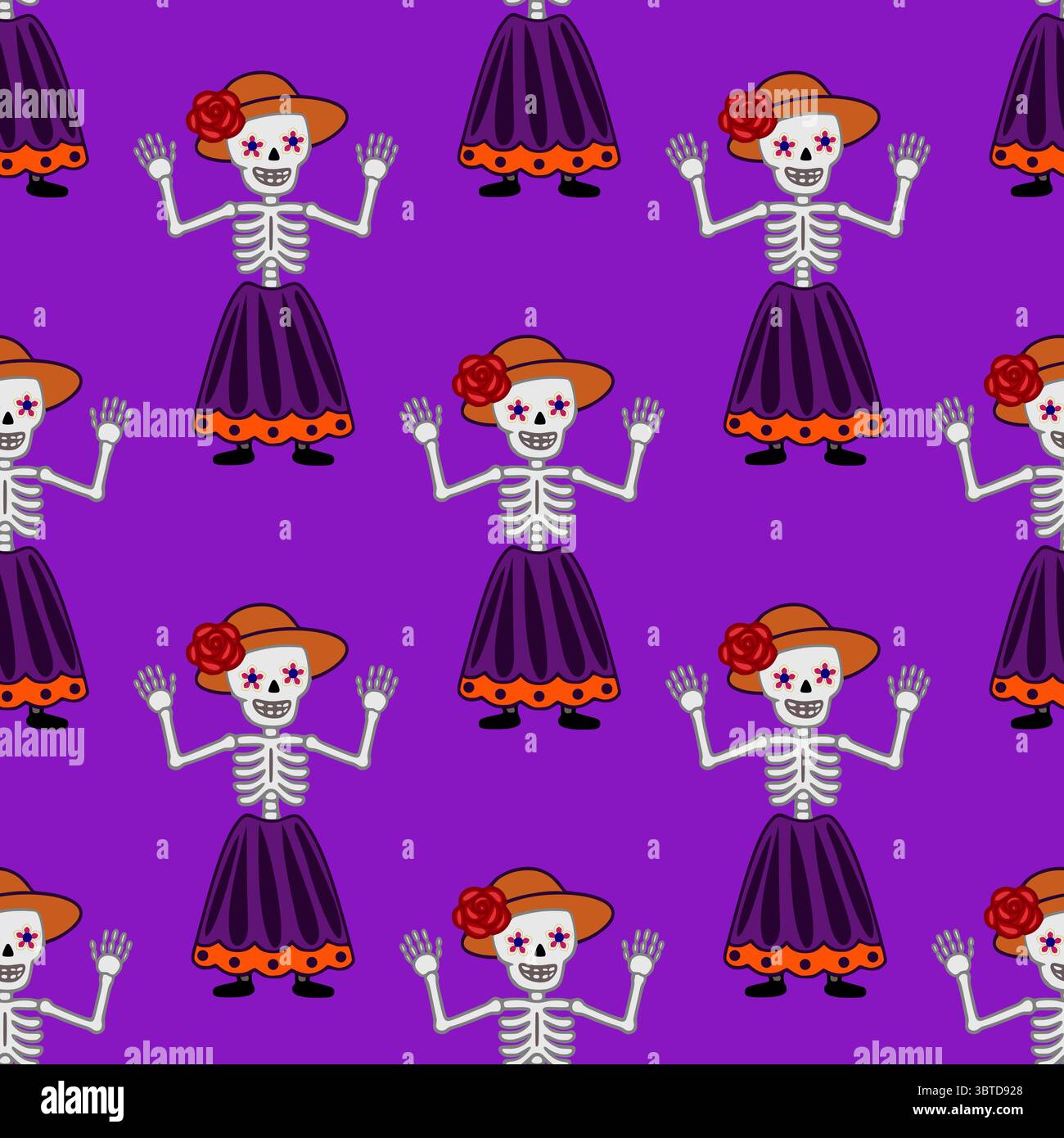 Cheerful catrina Stock Vector Images - Alamy