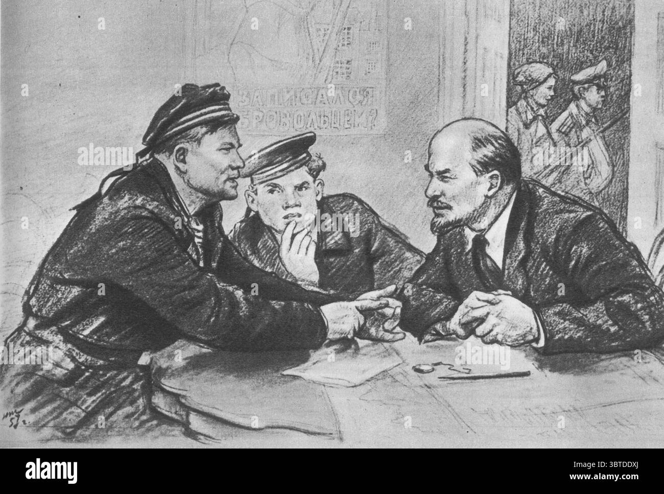 Drawing of lenin hi-res stock photography and images - Alamy