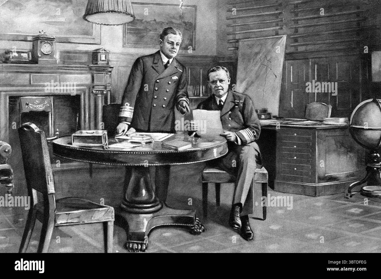 The Navy 's nerve centre . Sir Eric Geddes and Sir Rosslyn Wemyssin the ...