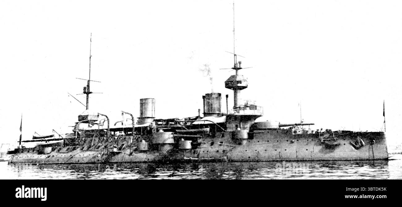 French Battleship " Bouvet " . 1914 - 1918 Stock Photo - Alamy