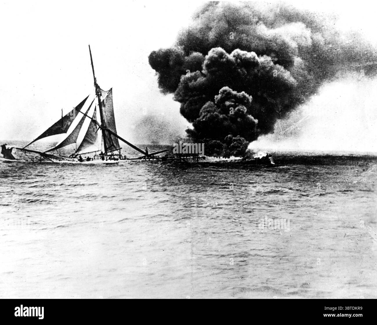 Ship torpedoed Black and White Stock Photos & Images - Alamy