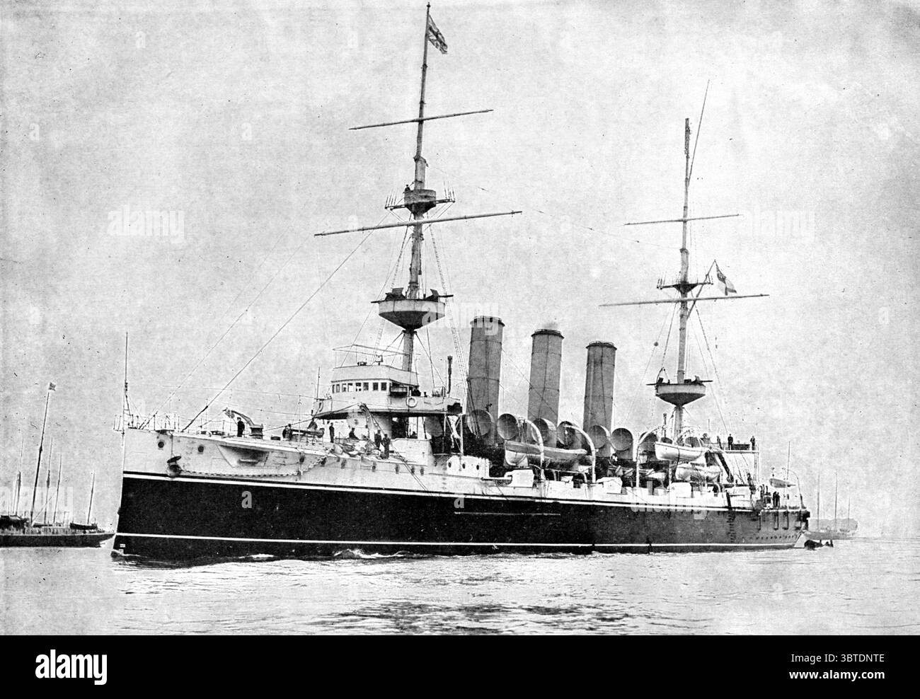 HMS London first class battleship Stock Photo - Alamy