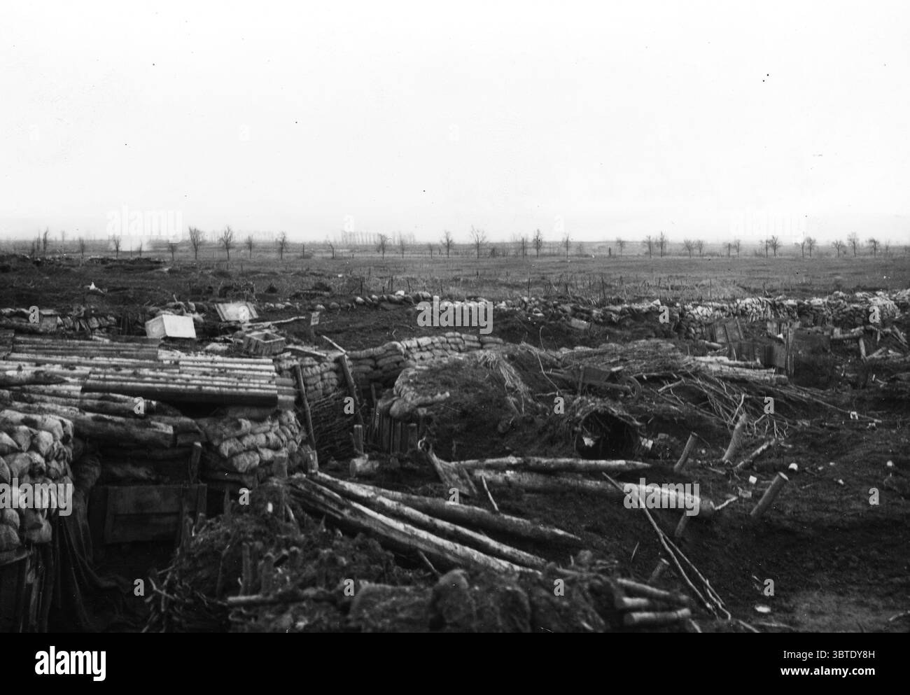 Abandoned French trench , Western Front Stock Photo - Alamy