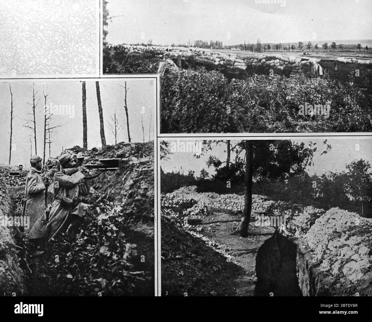French trenches , Western Front , Argonne Stock Photo - Alamy
