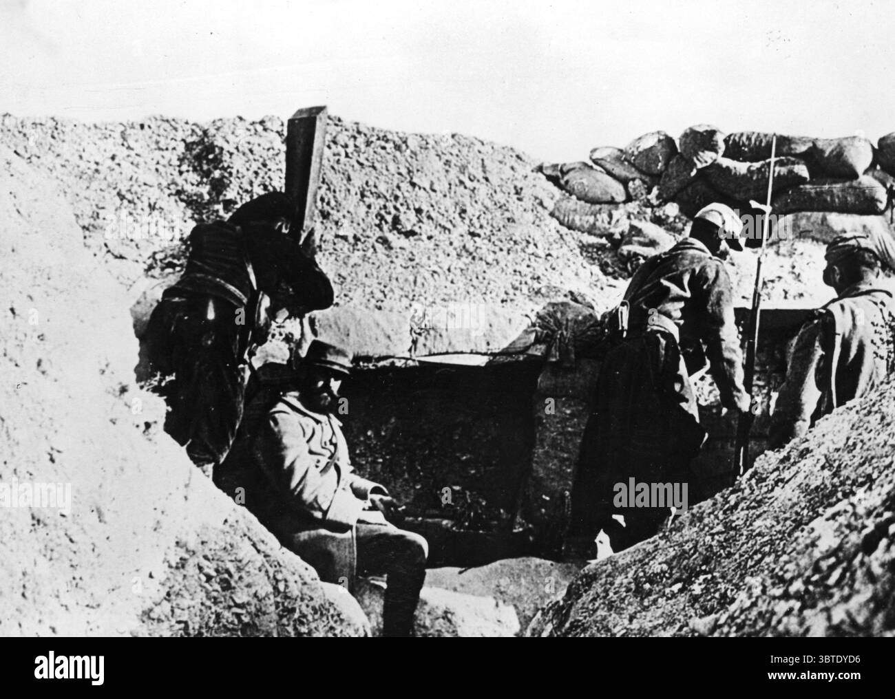 French trenches in Argonne , Western Front Stock Photo - Alamy