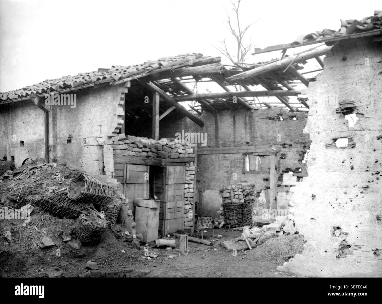 Ruin , Western Front Stock Photo - Alamy
