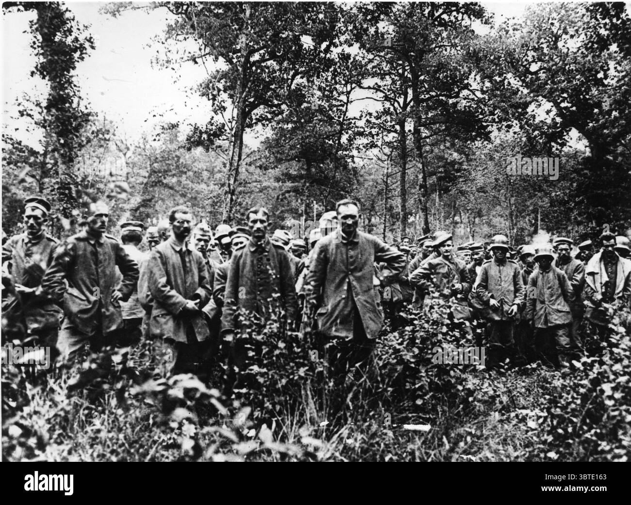 Western Front , Verdun . German Officers and men captured by the French ...