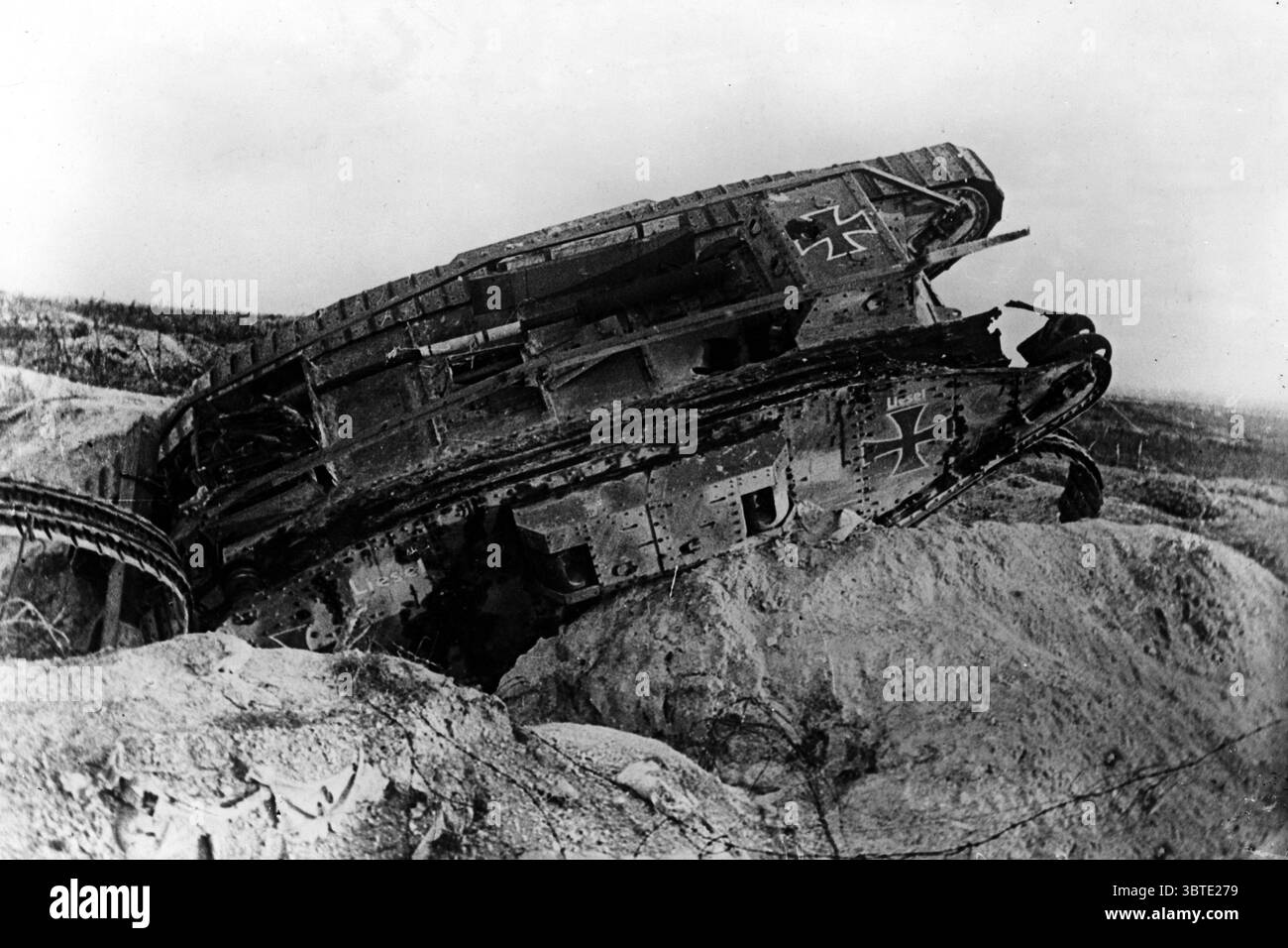 Destroyed german tank hi-res stock photography and images - Alamy
