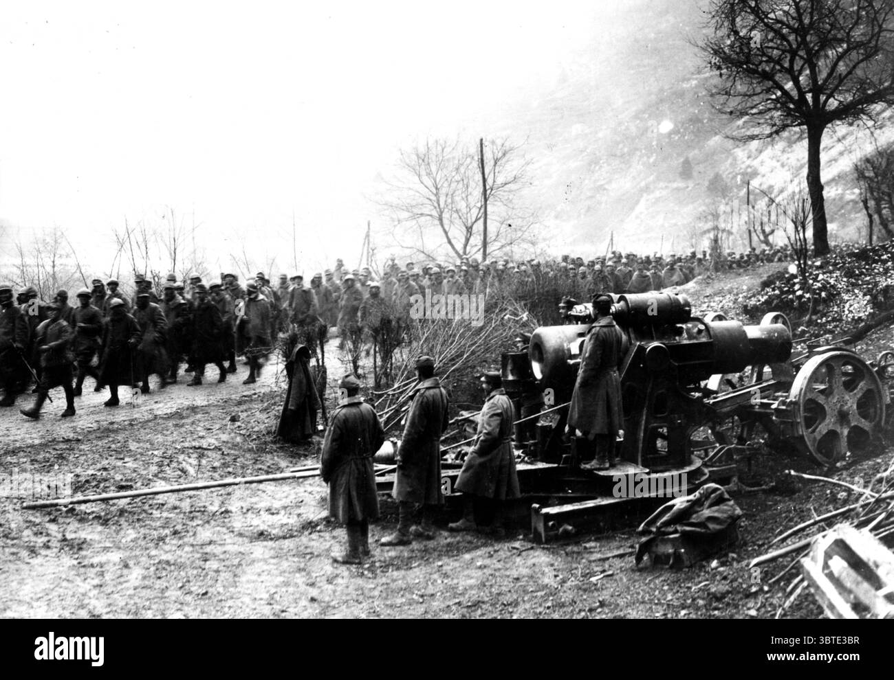 Austro German Offensive in the Julian Alps . Italian prisoners passing ...