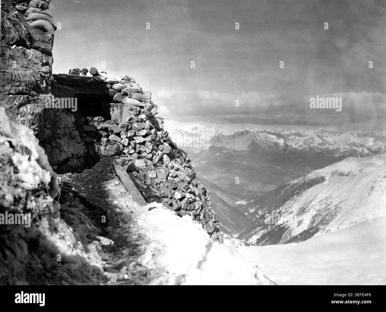 Troop position high up in the clouds Stock Photo - Alamy