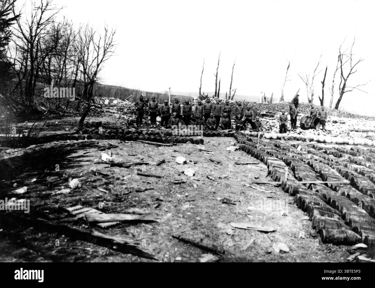 Russians sorting Austrian shells Stock Photo - Alamy