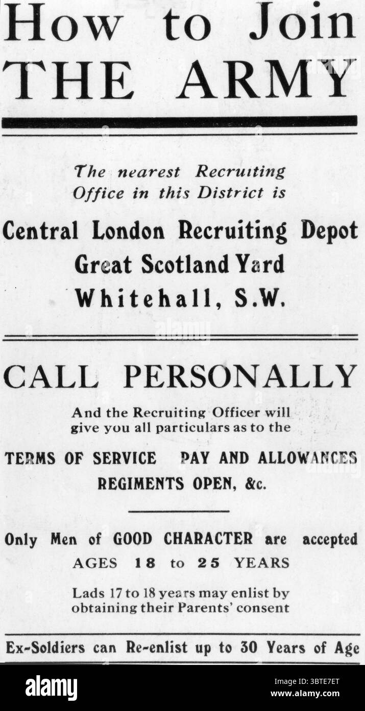 How to join the army Stock Photo - Alamy