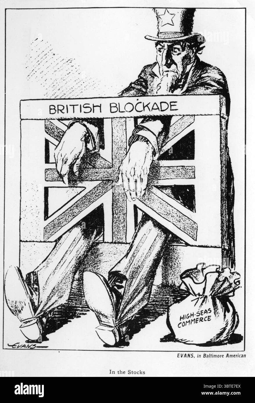 British Blockade Poster Stock Photo - Alamy