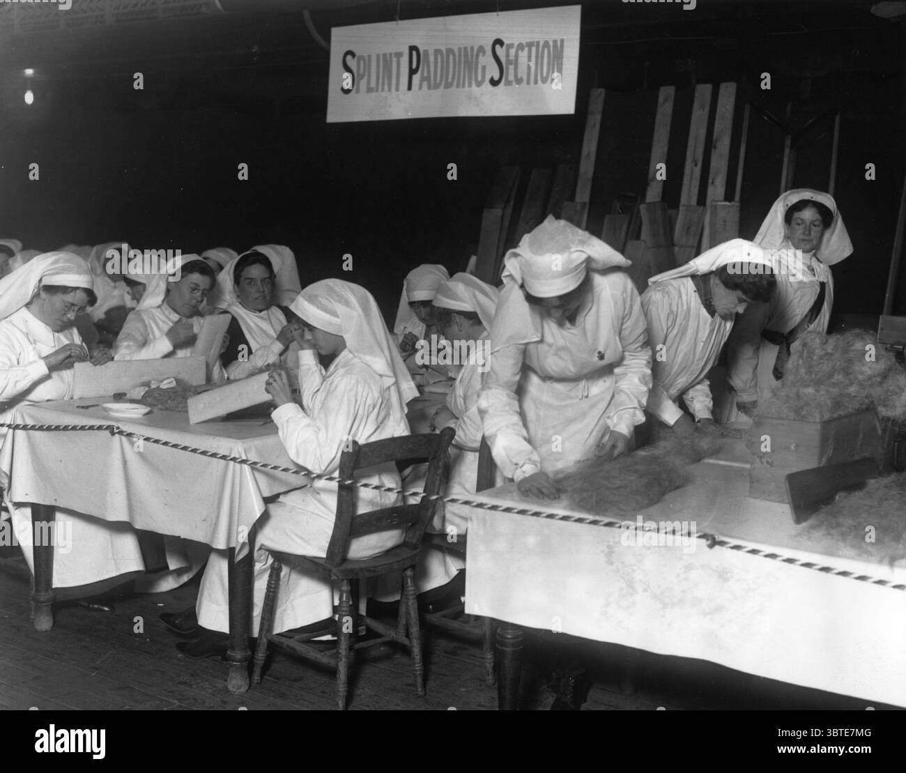 The Splint padding section of the Wimbledon women war workers depot ...