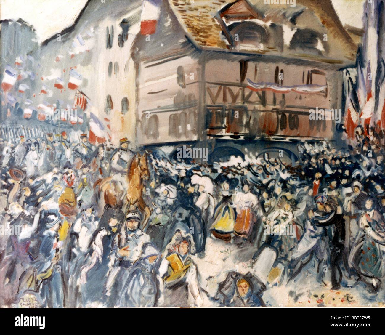 French entering Strasbourg 1918 Othon Friesz Stock Photo - Alamy