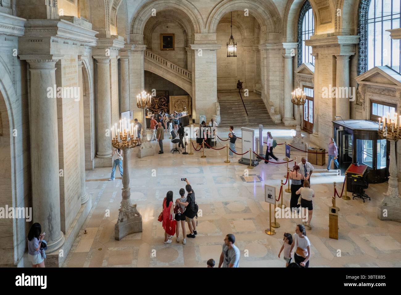 Astor Hall is the beautiful Beaux-Arts grand entryway to the New York ...