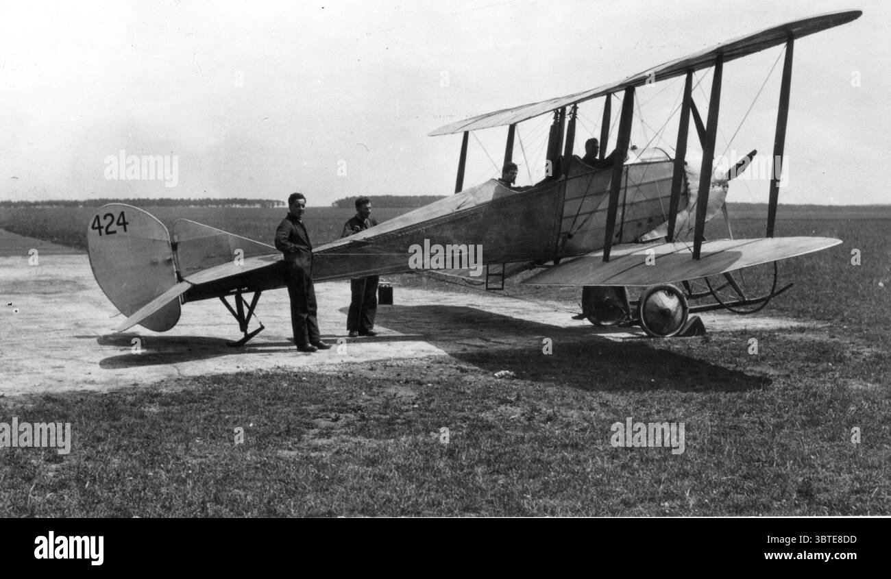 BE . 8 , 80 hp Gnome engine . A two - seater reconnaissance biplane ...