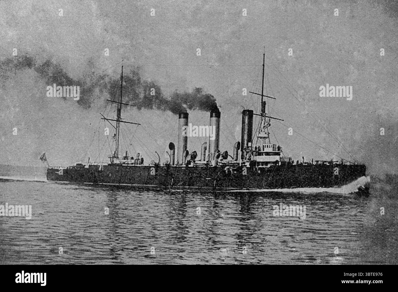 Imperial Russian Navy . Russian Cruiser , ' Rossia ' - an armoured ...