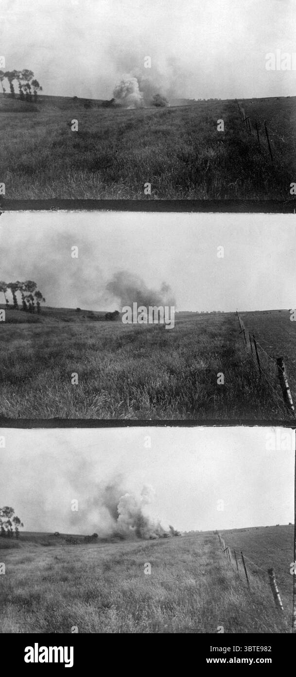 Gas bomb explosion during the first world war 1915 Stock Photo - Alamy