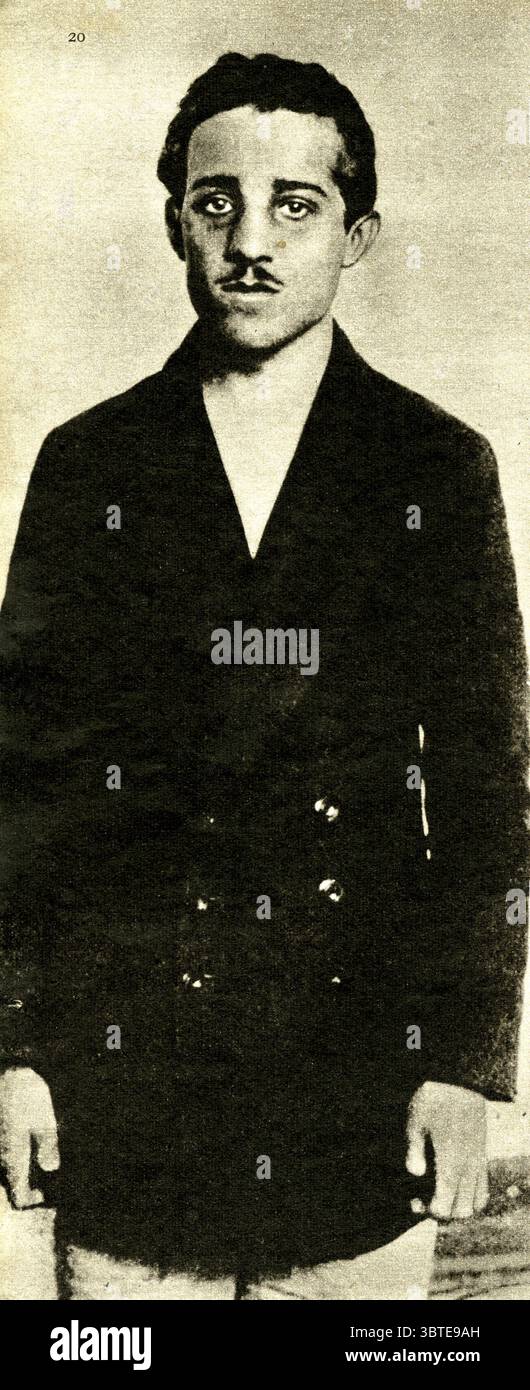 Gavrilo Princip , the chief assassin of the Archduke Franz Ferdinand of ...