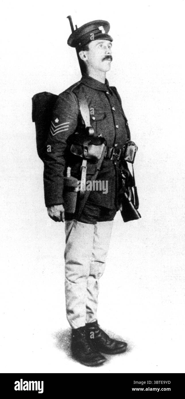 British Western front troop showing how Waders are worn inside the ...