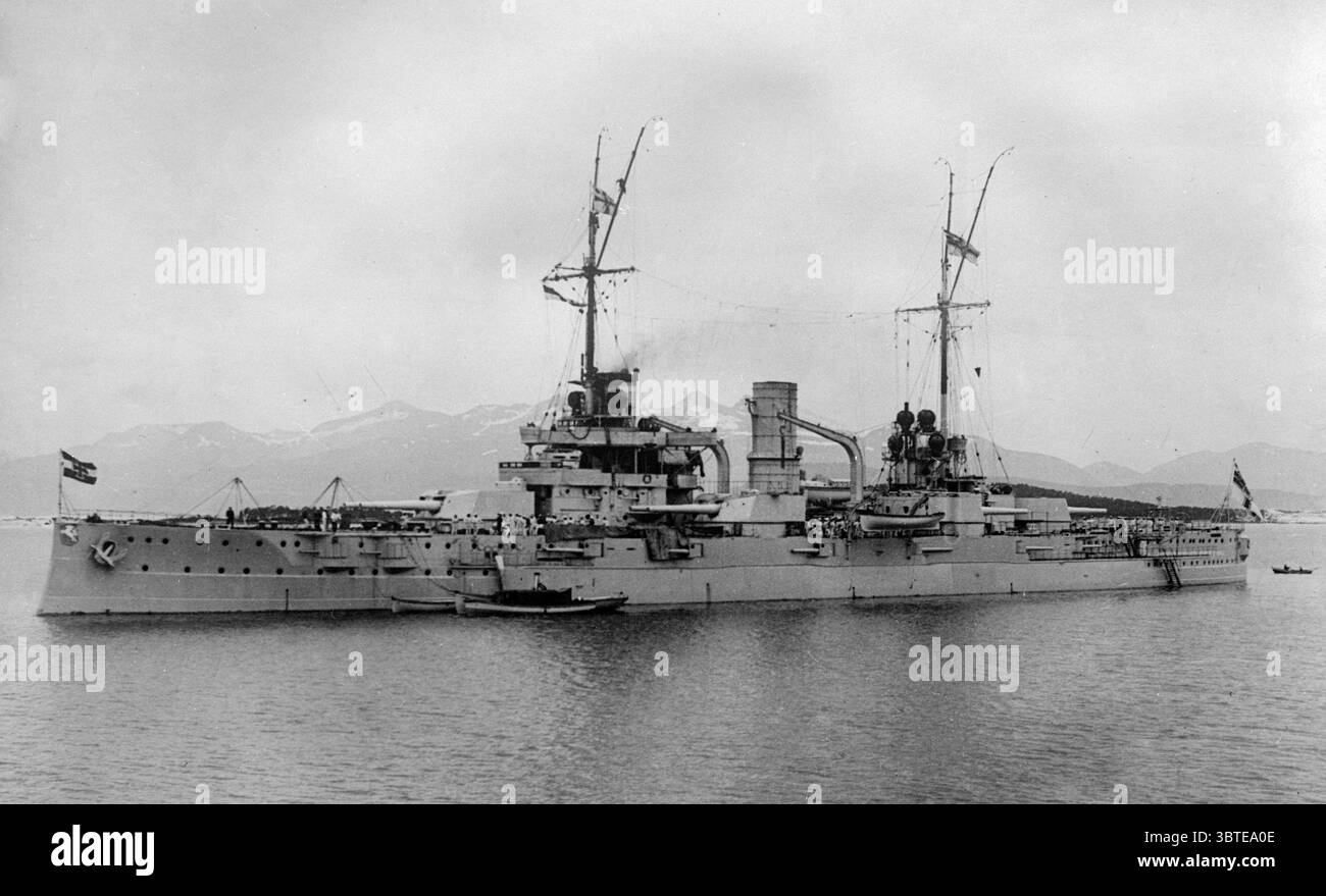 German Imperial Navy . SMS Westfalen , a Nassau Class battleship , was ...
